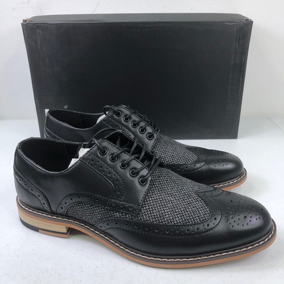 Bar III | Shoes | Bar Iii Mens Fabian Wingtip Oxford Black Shoes | Poshmark